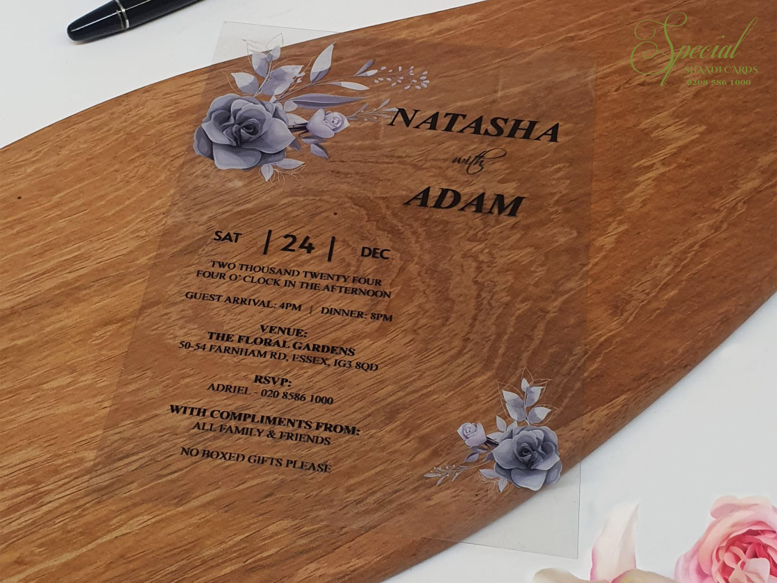 Acrylic Card 8 – Single Sheet Transparent Card – Best for Invitation ...